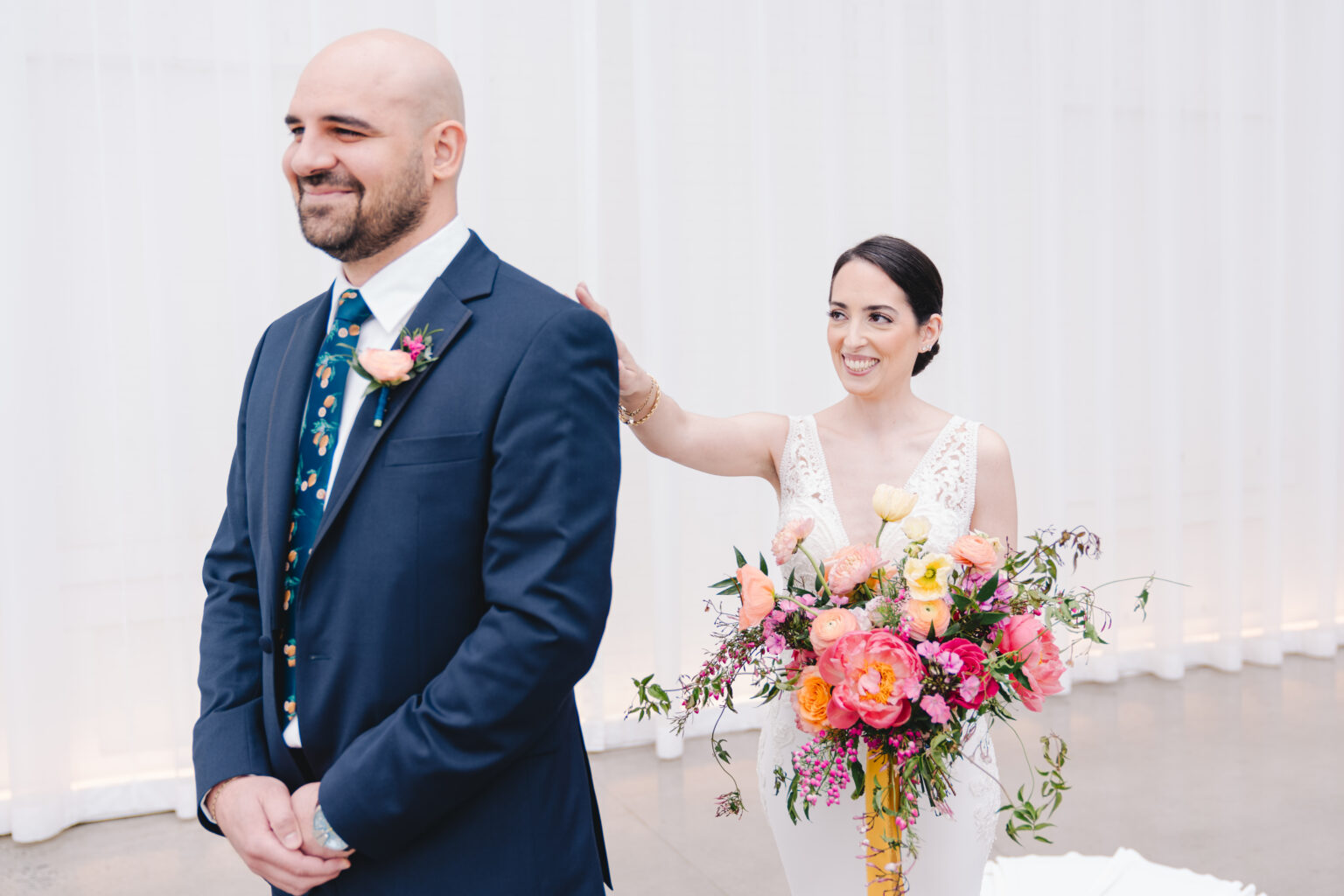 Modern & Colorful Porta Asbury Park Wedding